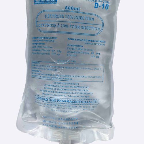 Dextrose 5 500ml and 1000ml - Sanbao (GH) Pharmaceuticals Limited